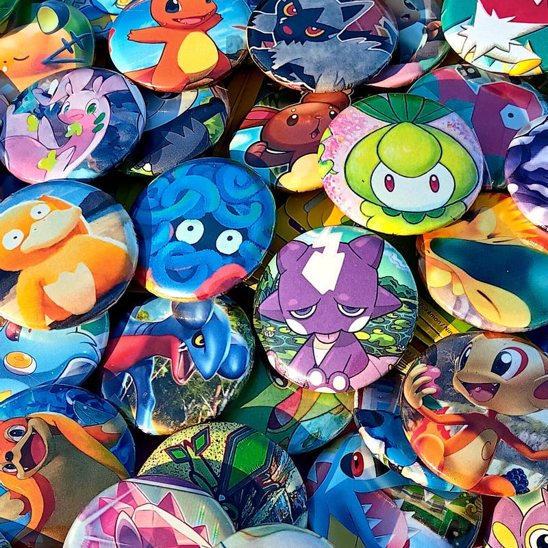 Card With Buttons - Etsy