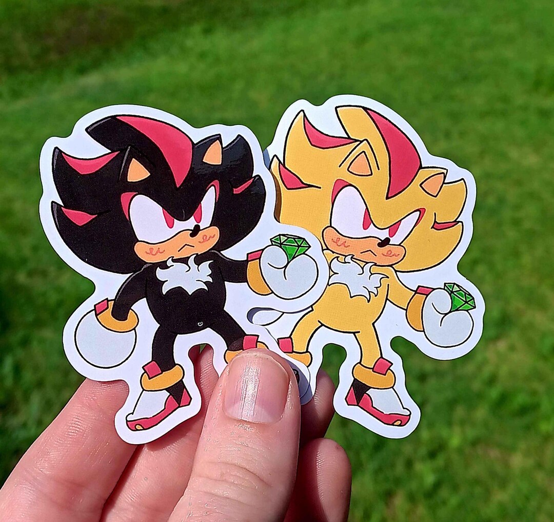Chibi Shadow the Hedgehog Waterproof Vinyl Sticker - Etsy