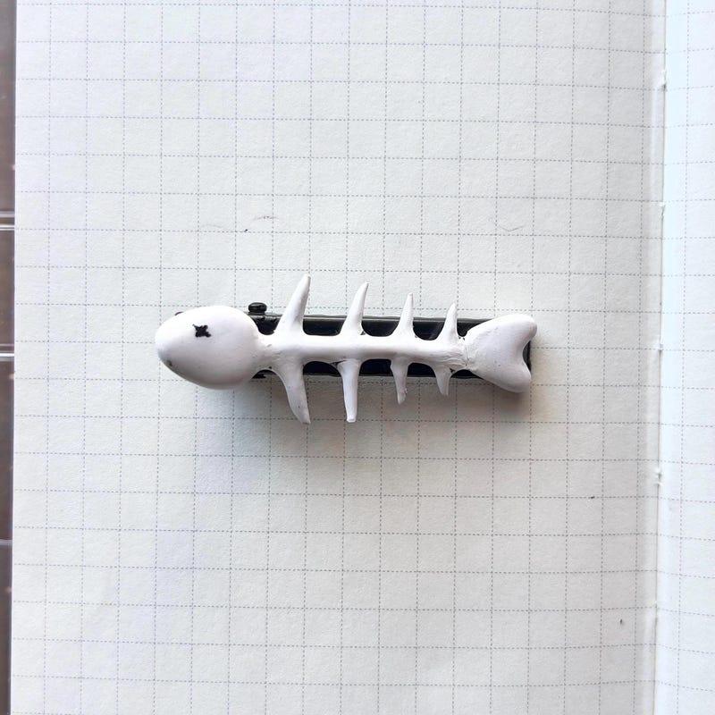 Bone Hair Clip - Etsy