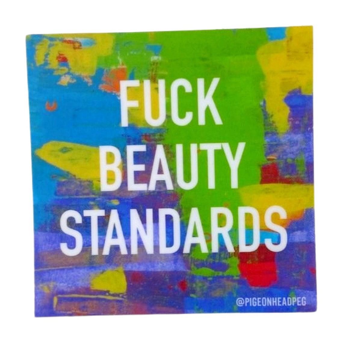 F Beauty Standards 3 Waterproof Sticker, Laptop Decal, Mental Health ...