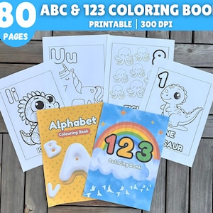 ABC Coloring Book, ABC Coloring Pages, 123 Coloring Book, Preschool ...
