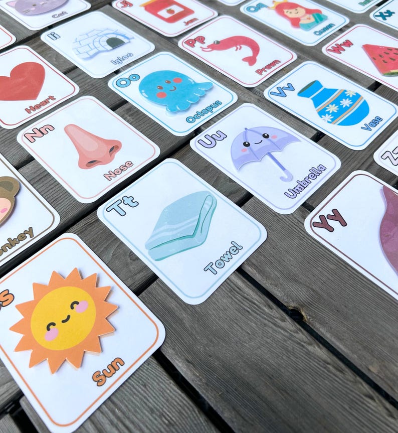 Alphabet Flash Cards, Editable Alphabets Flash Cards, 26 Editable ...