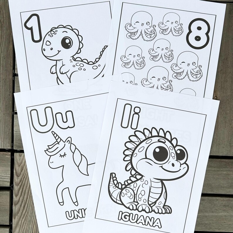 ABC Coloring Book, ABC Coloring Pages, 123 Coloring Book, Preschool ...