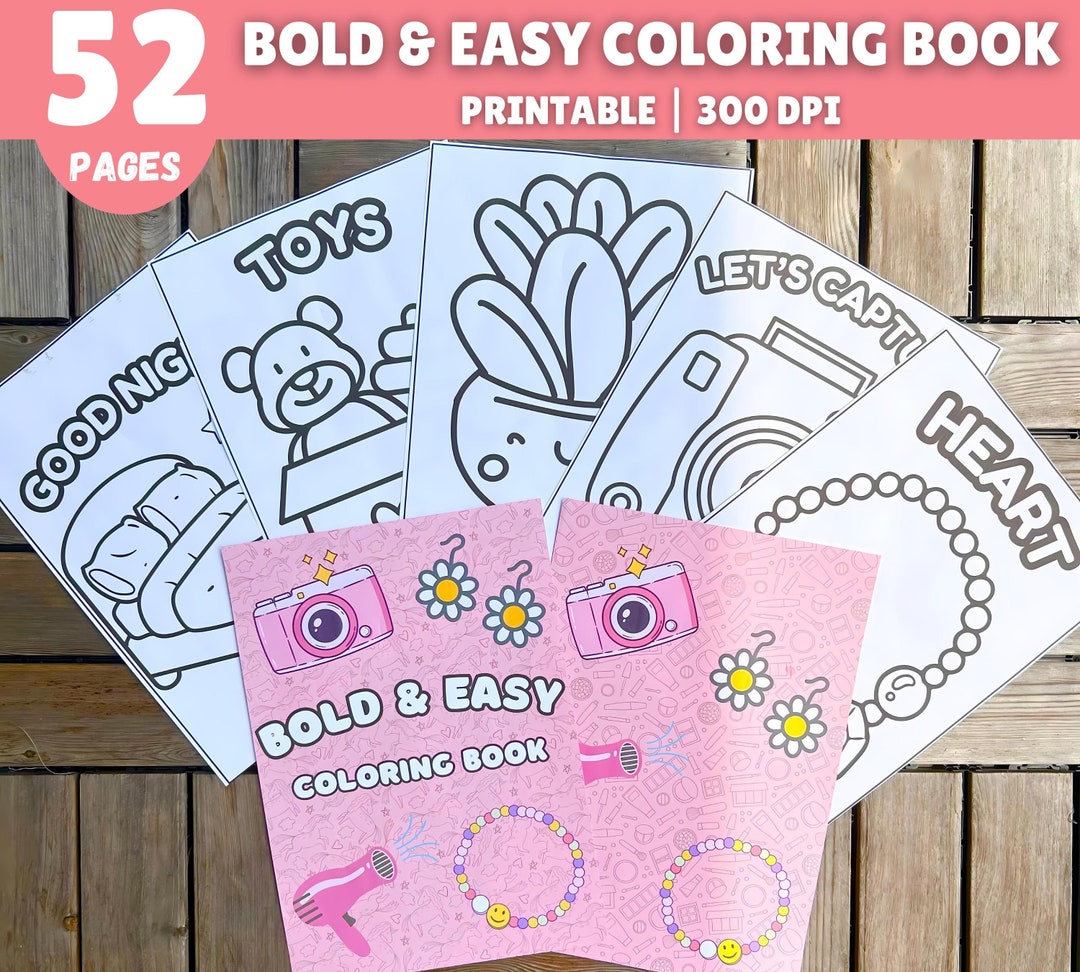 Bold and Easy Coloring Pages, Bold and Easy Coloring Book, Coloring ...