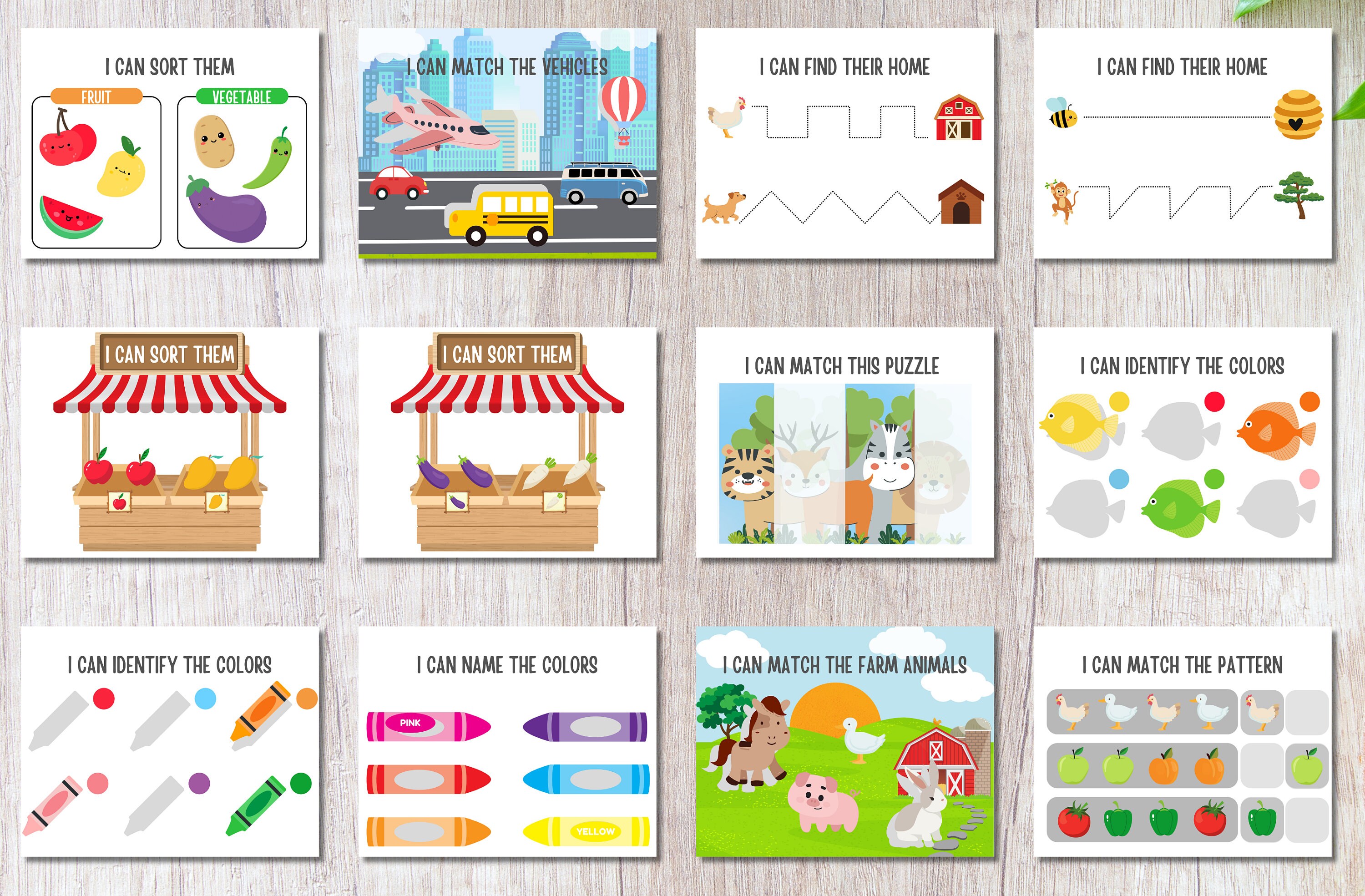 Toddler Busy Book, Toddler Learning Binder, Busy Book Printable ...