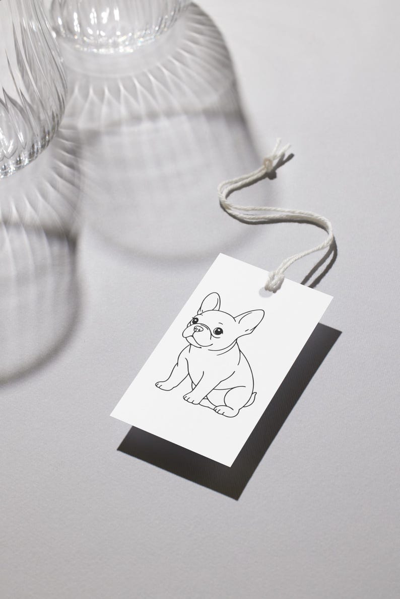 French Bulldog Line Art SVG, Frenchie Clipart, Dog Outline PNG, Digital ...
