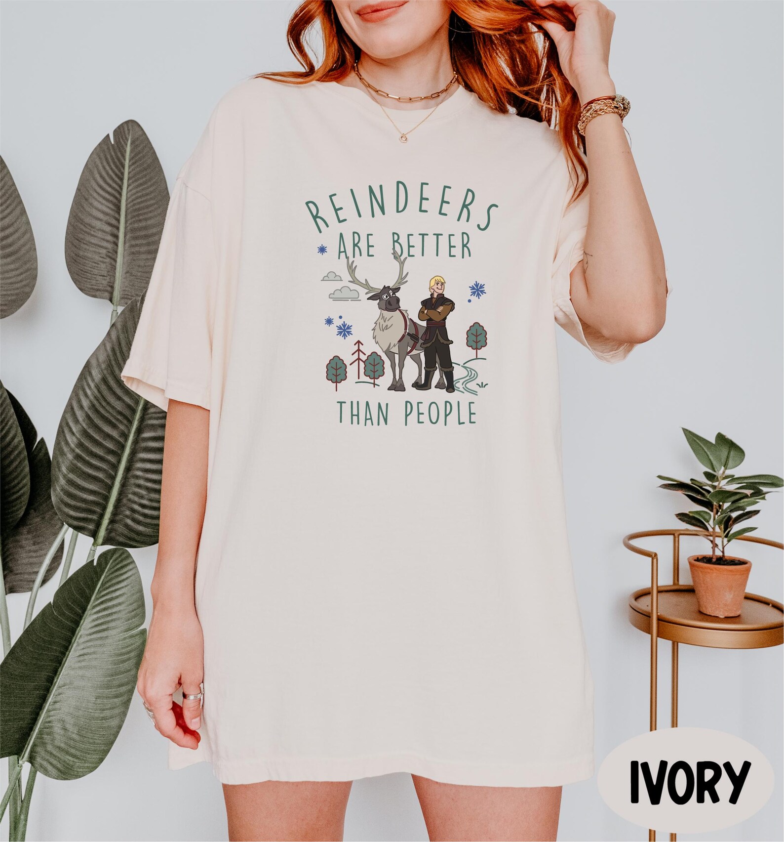 Disney Frozen Kristoff & Sven Reindeers Are Better Than People Shirt ...
