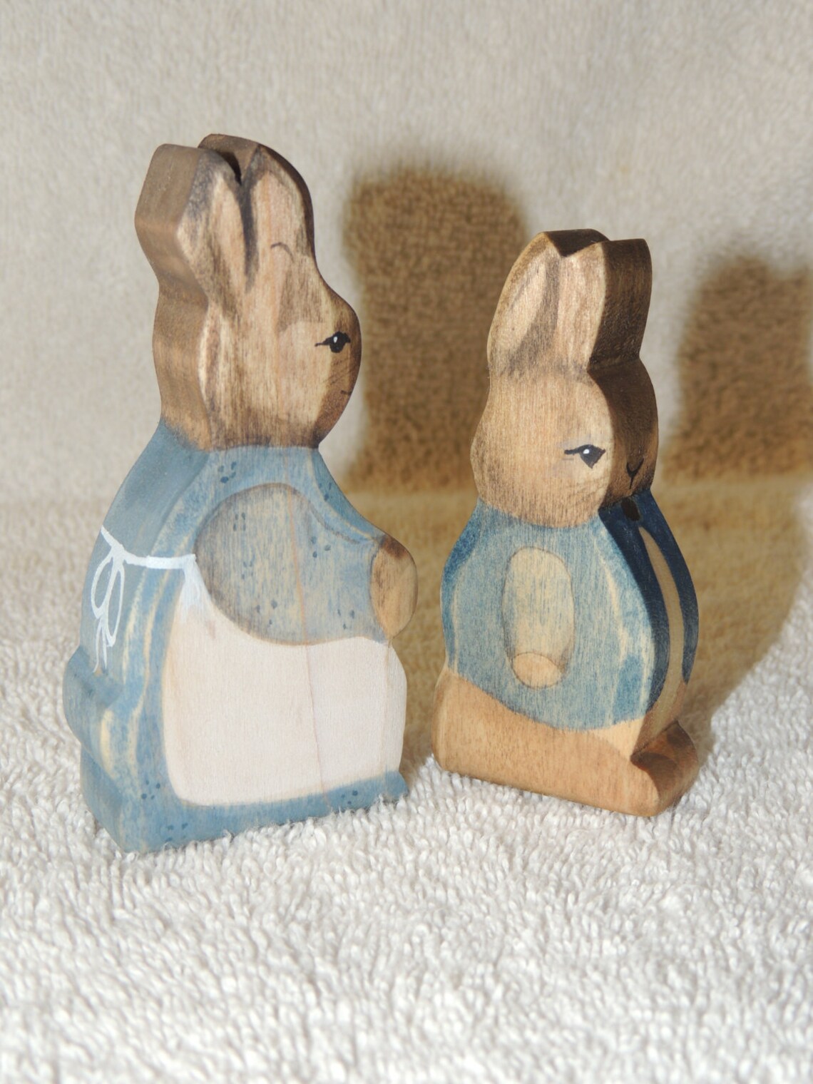Beatrix Potter's Mrs Rabbit and Peter Rabbit Wooden Play Toys. American ...
