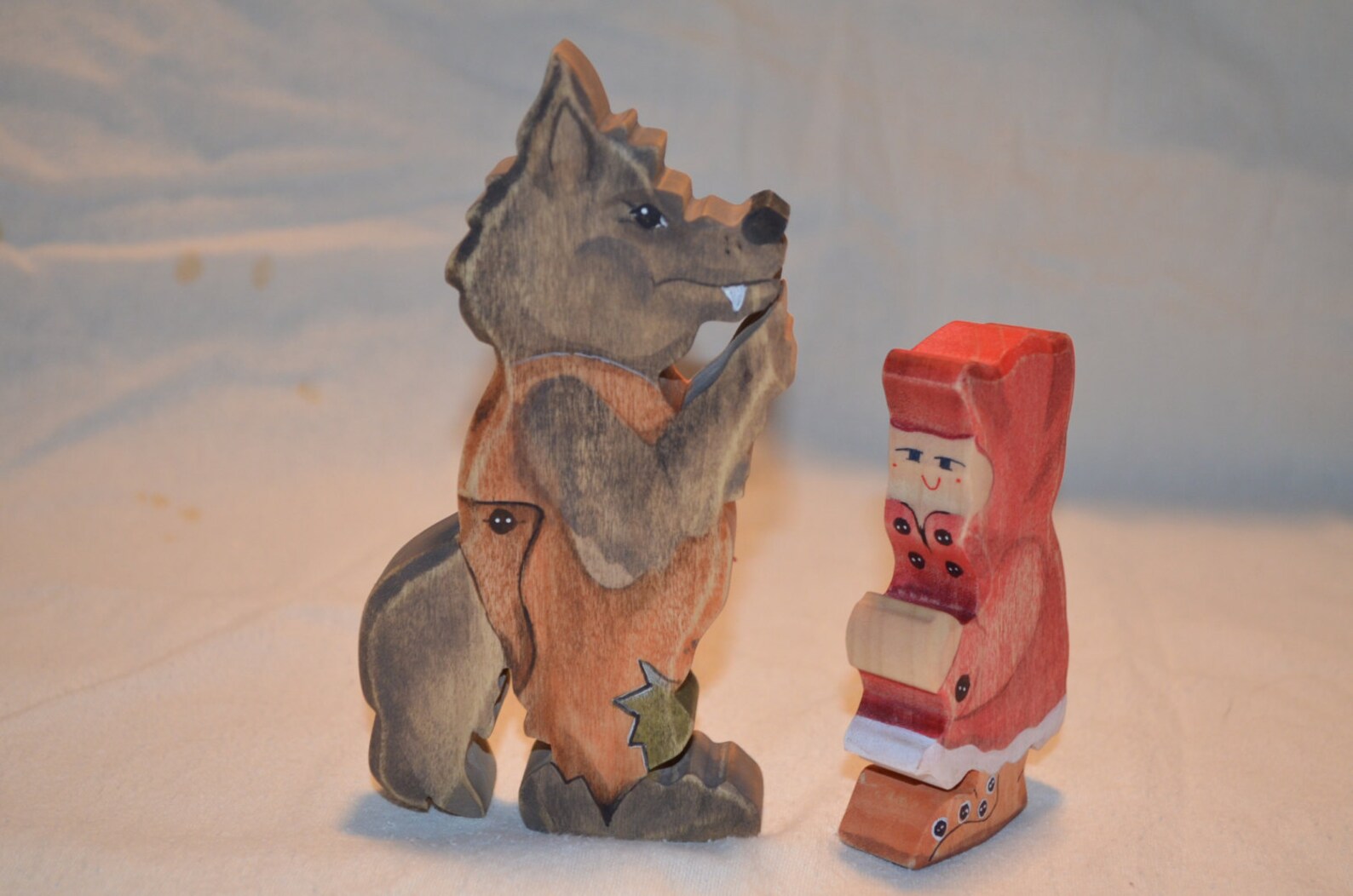 Little Red Riding Hood Wooden Playset. American Midwest Hand Crafted ...