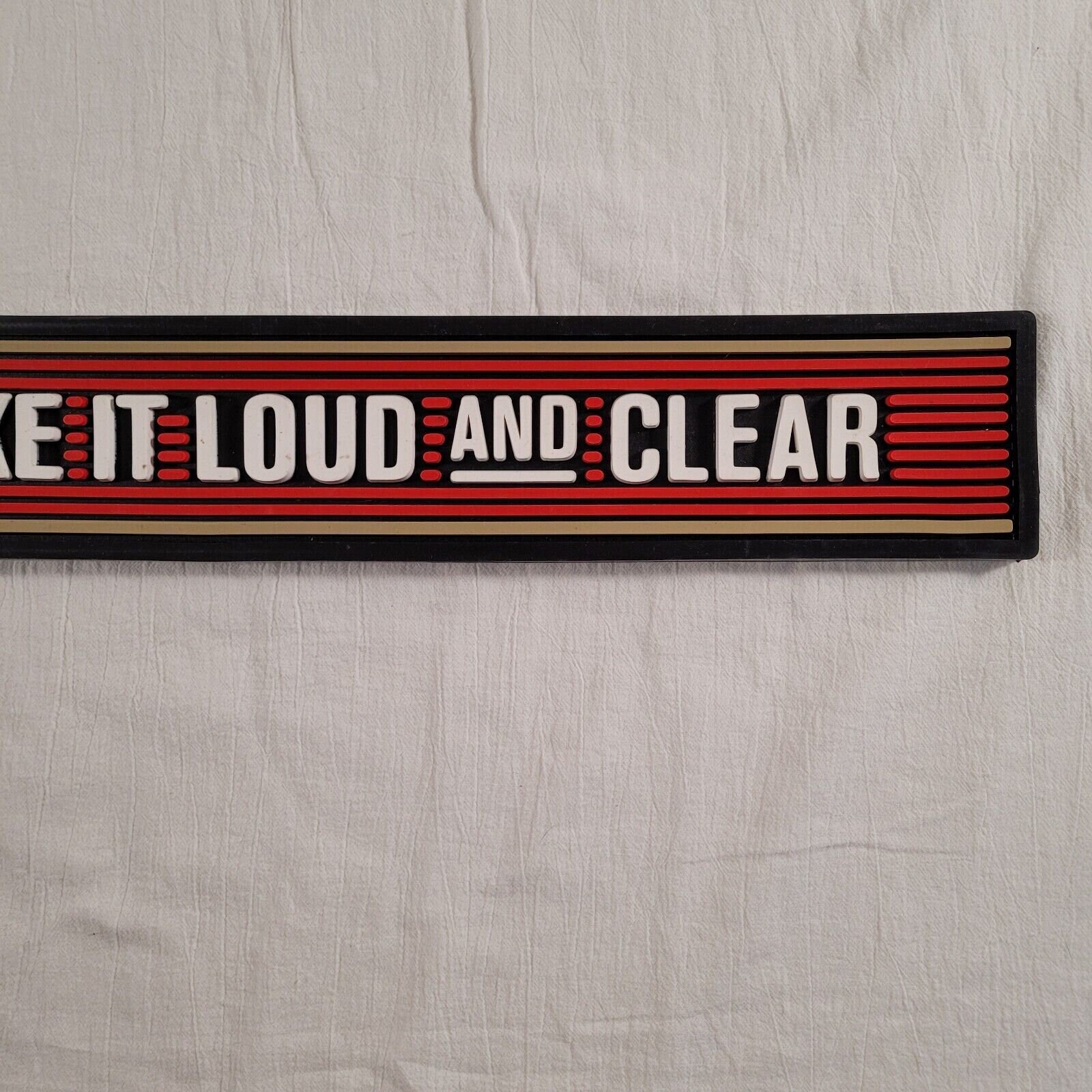 Stolichnaya STOLI Rubber Bar Rail Spill Mat 24 Vodka Promo Man Cave Dad ...