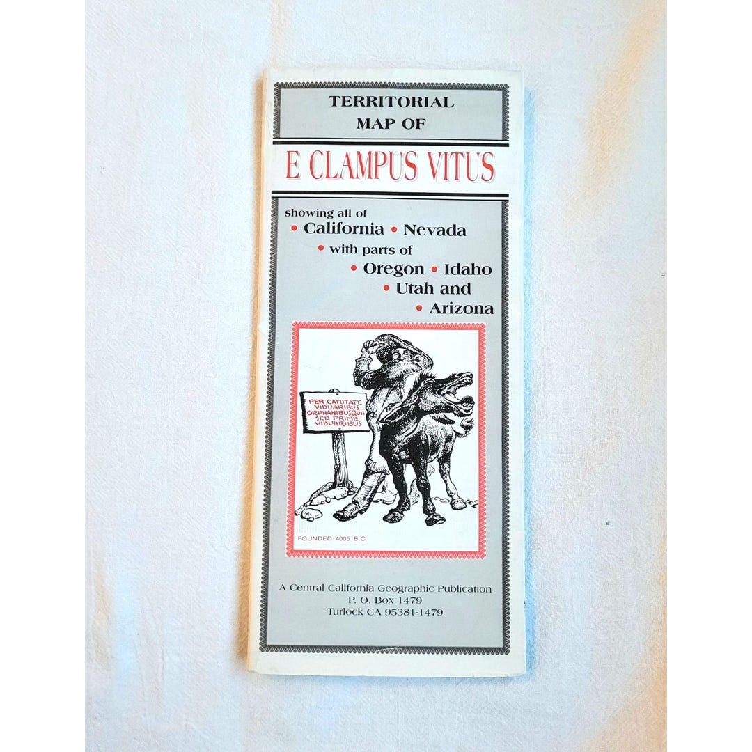E Clampus Vitus Territorial Map of California Nevada Oregon Utah Arizona ECV - Etsy