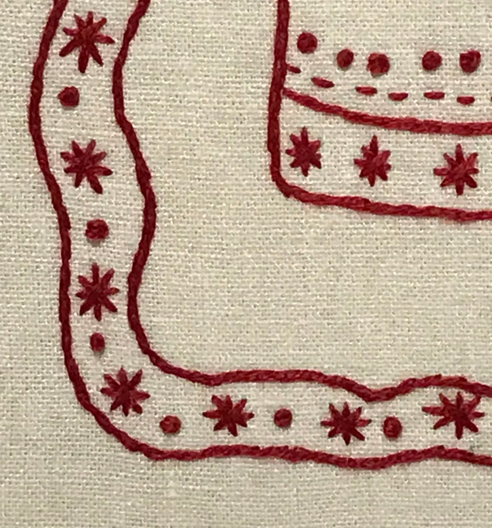 Redwork Santa Hand Embroidery PDF Instant Download Pattern - Etsy