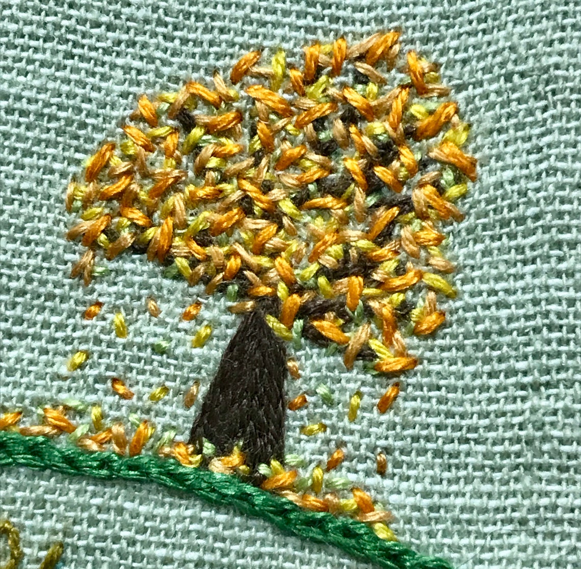 Autumn Trees Embroidery Pattern PDF Instant Download DIY | Etsy