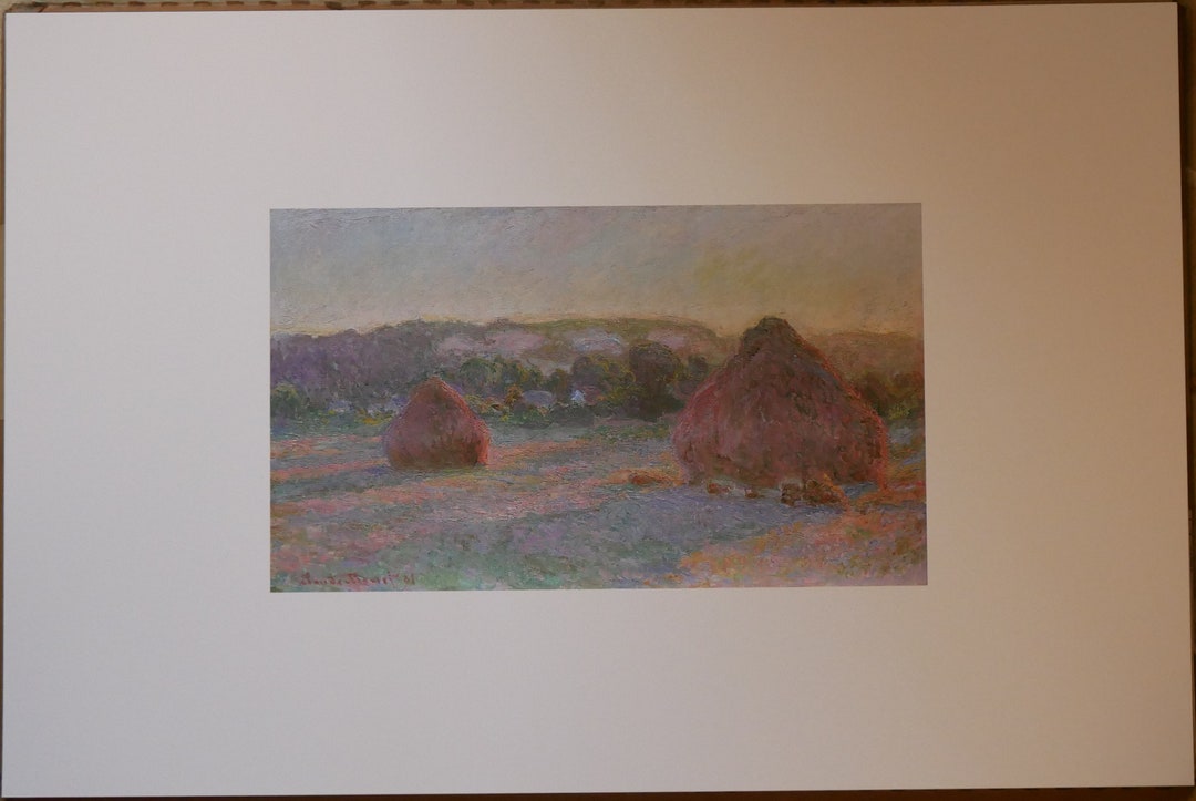 Haystacks Art Print for 10x6 Mat - Etsy