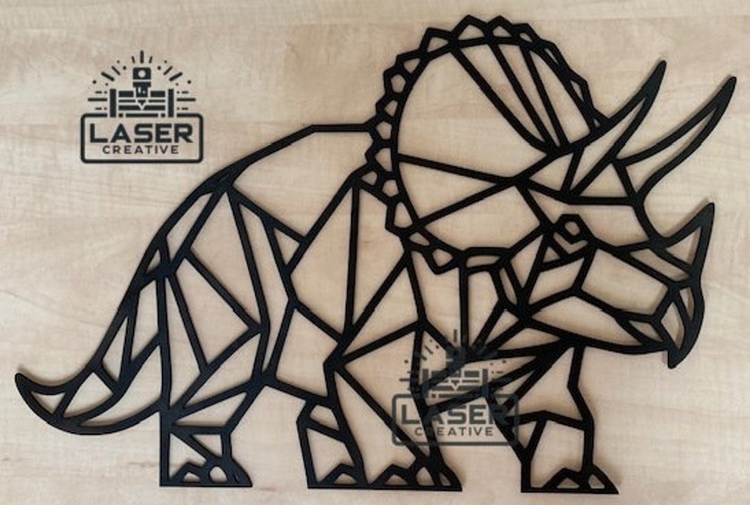 Triceratops Geometric Svg File - Etsy