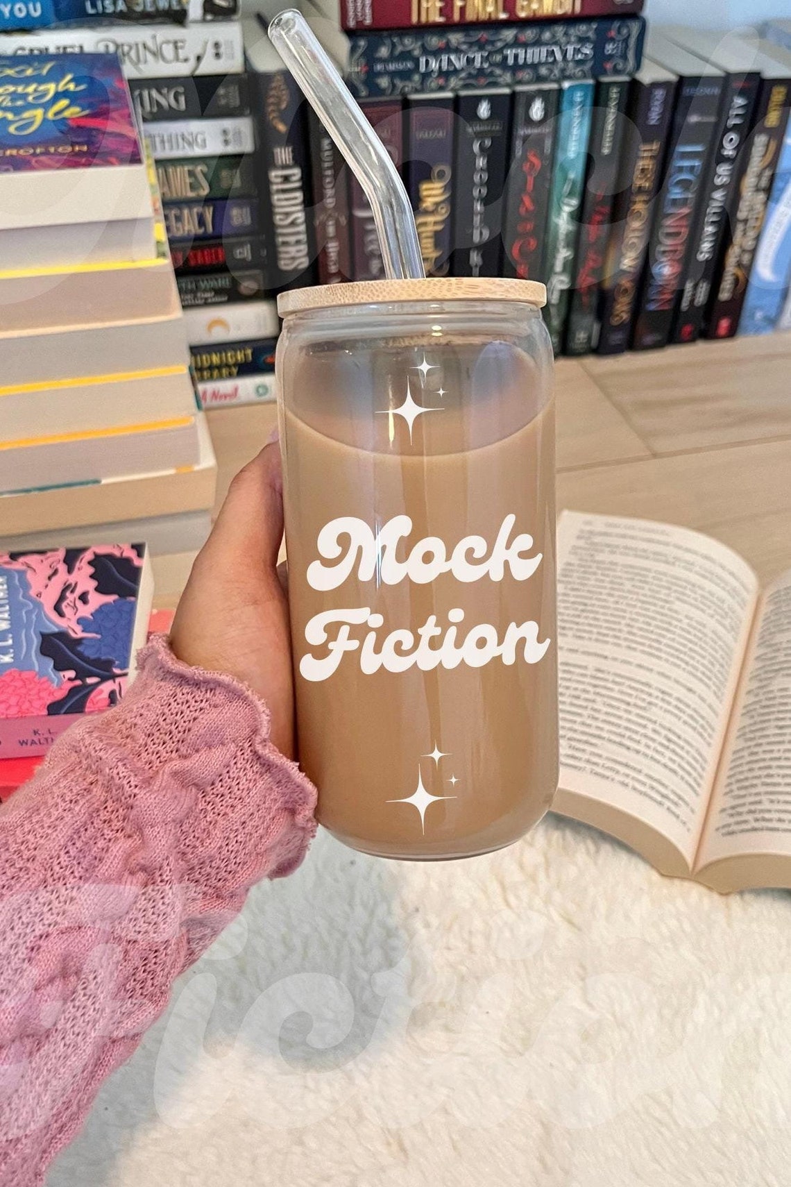 Libbey Glass Mockup, Bookish Glass Cup Mockup, Glass Can Mockup ...