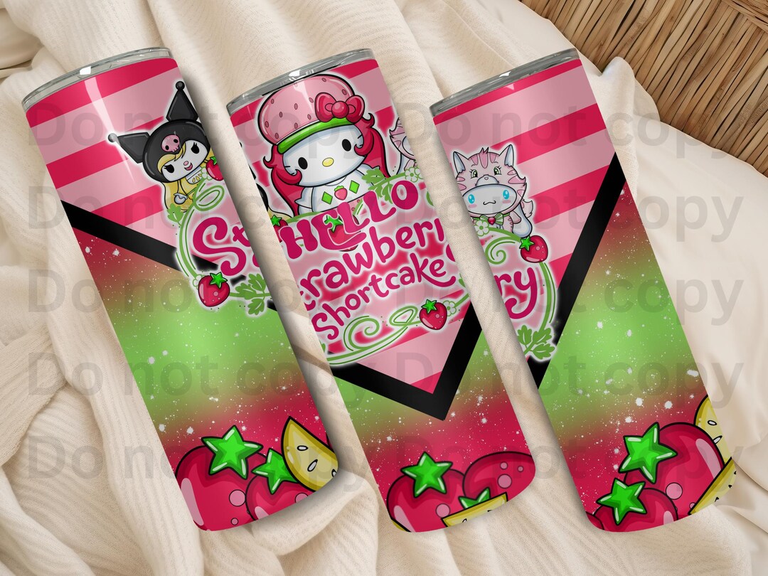 Hello Strawberry Shortcake Tumbler 20oz and 30oz Tumbler. - Etsy