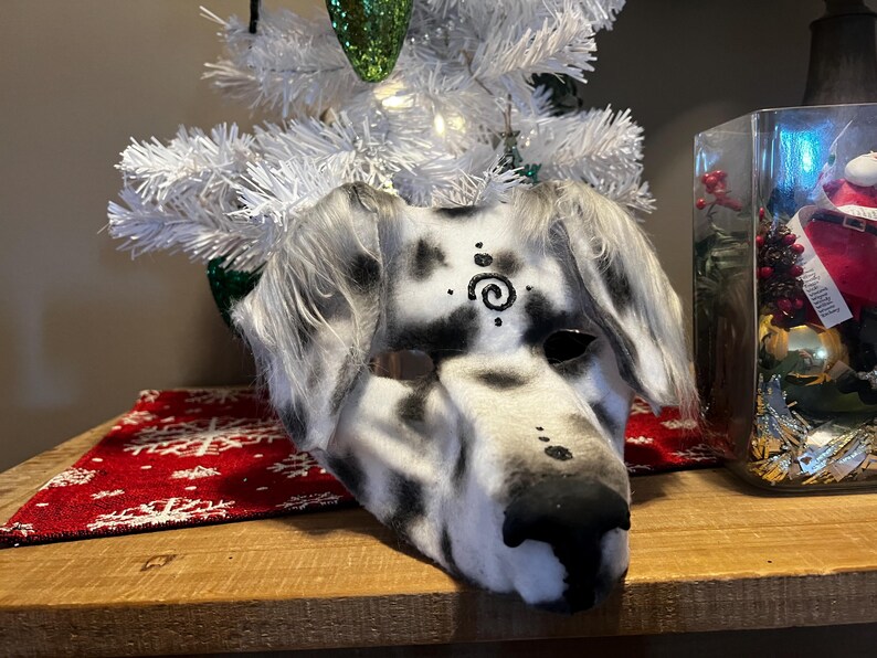 Therian Styled Mask/gear Dalmatian Mask With Elastic. - Etsy