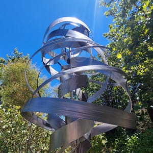 Large Abstract Stainless Steel Outdoor Sculpture - Etsy
