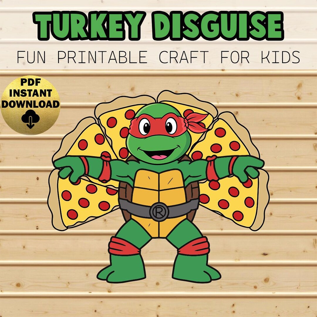 Disguise a Turkey Craft Project PDF | Turtle Costume Printable ...
