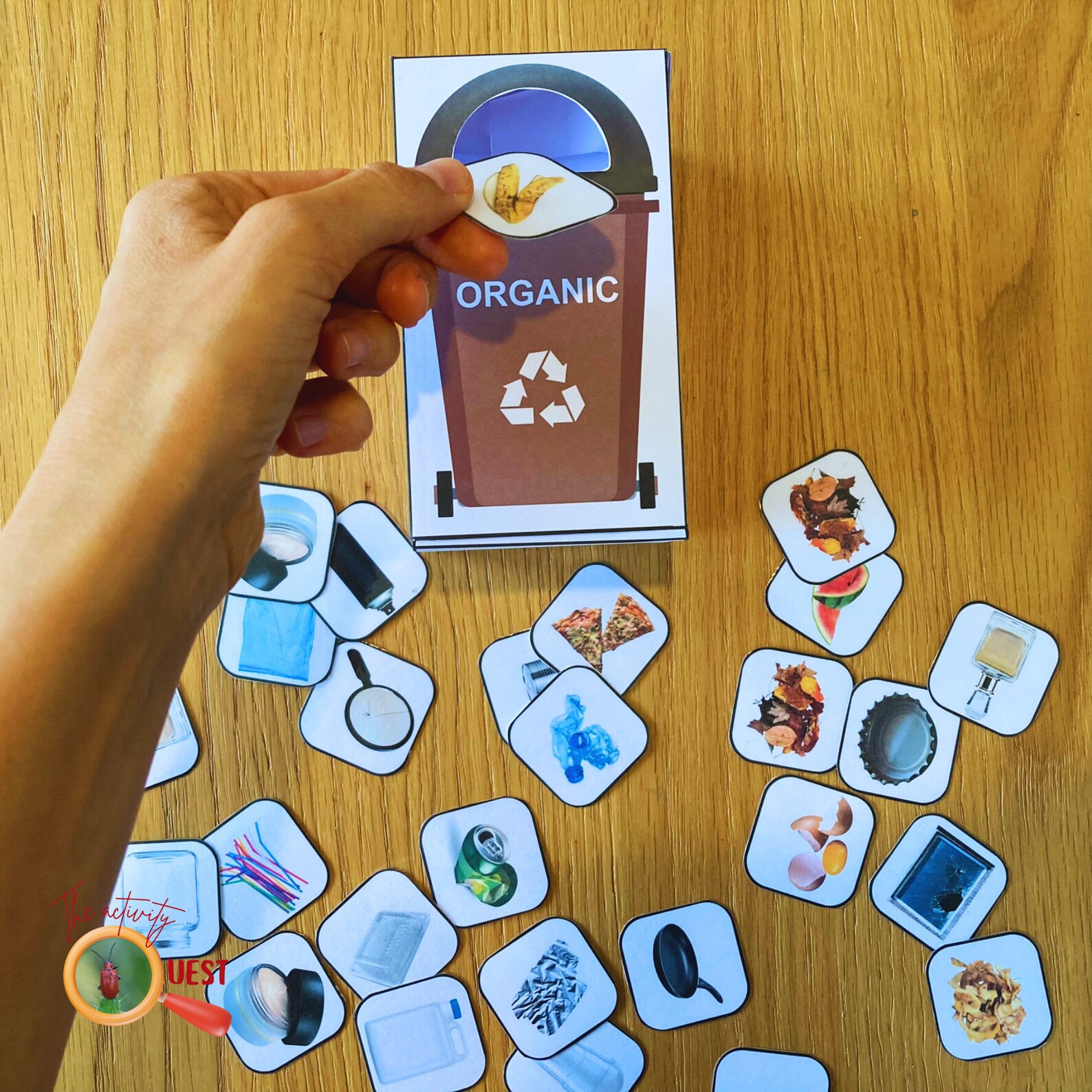 Waste Sorting Printable, Recycling Game, Earth Day Activity, Preschool ...