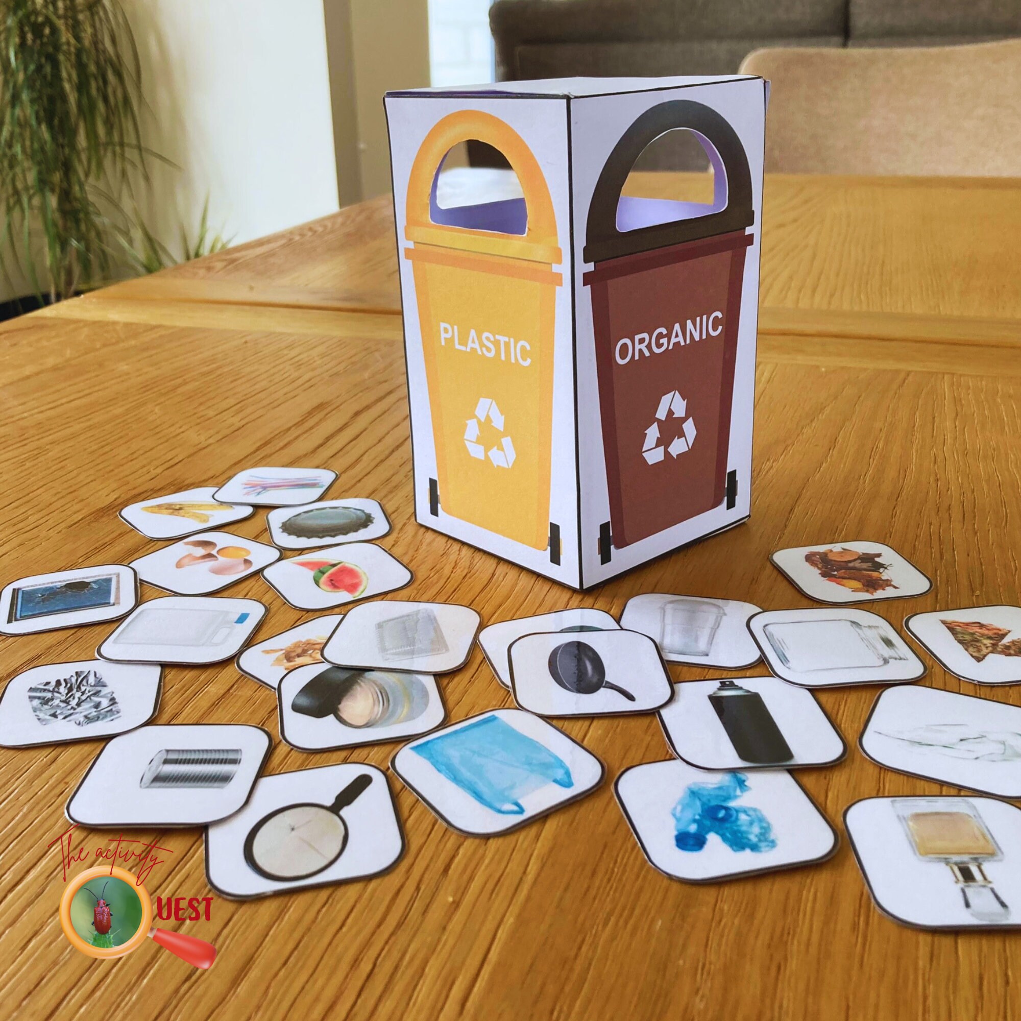 Waste Sorting Printable, Recycling Game, Earth Day Activity, Preschool ...