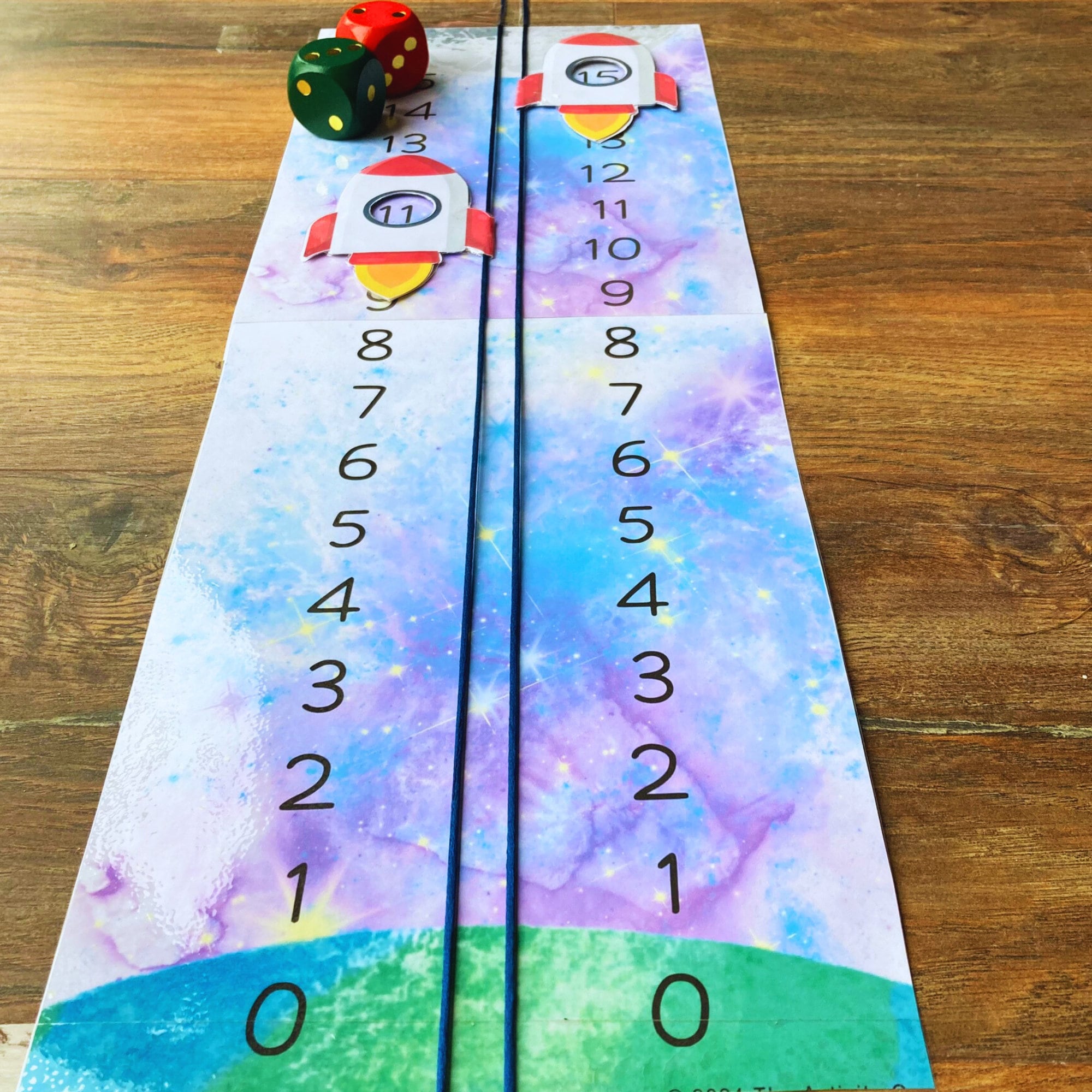 Rocket Race Game Printable, Solar System Printable, Outer Space for ...