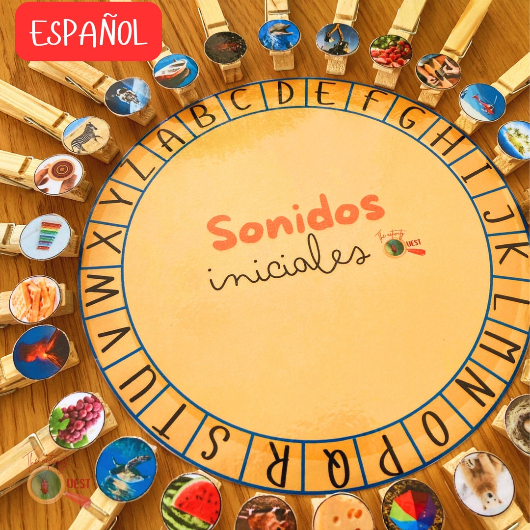 Uppercase and Lowercase Letter Spanish Beginning Sounds Wheels ...