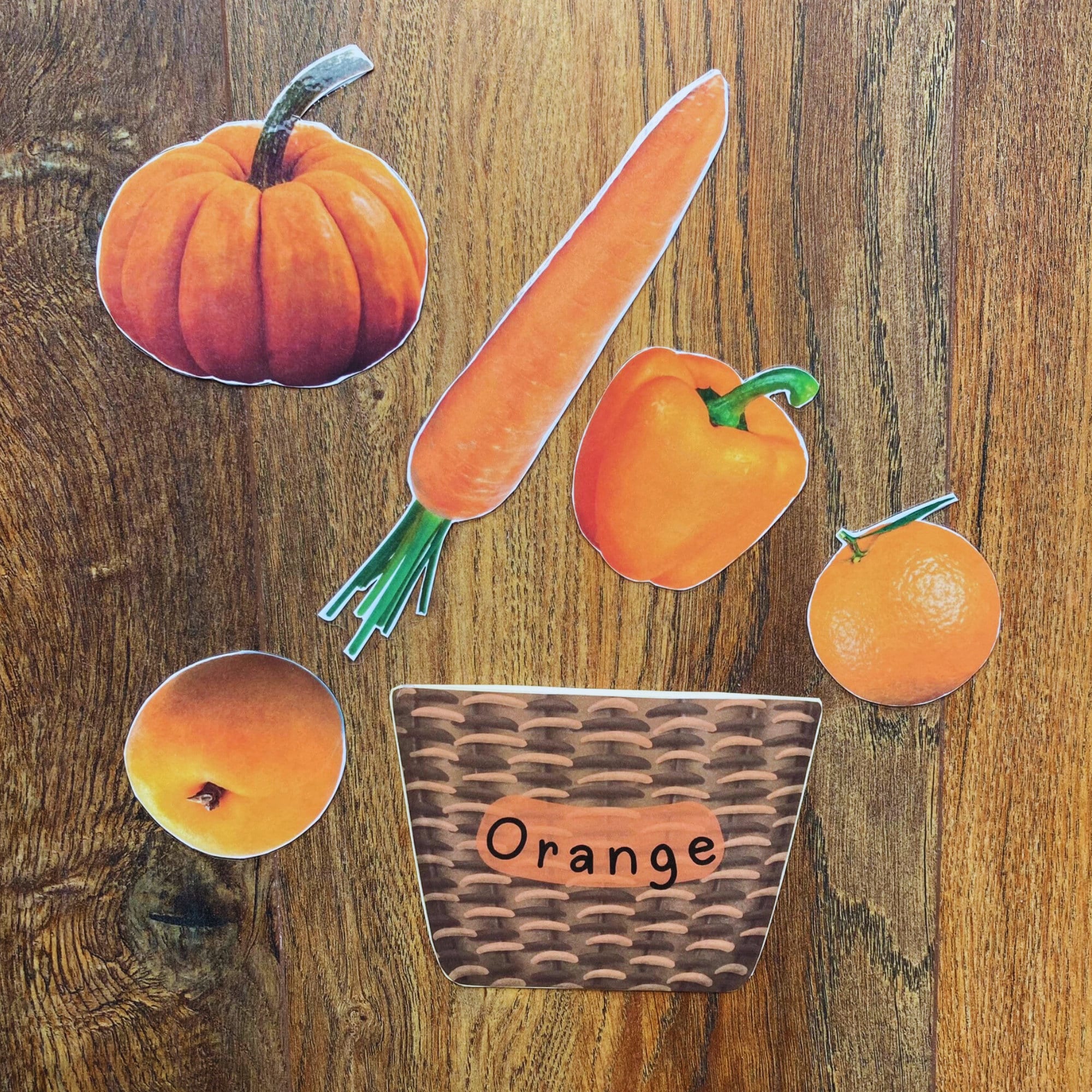 Fruits and Vegetables Sorting Activity, Educational Preschool Game ...