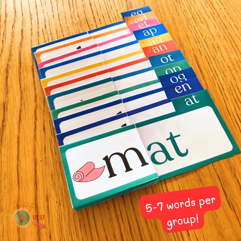 CVC Words Flipbooks for Kids, Learning to Read Supplies for Children ...