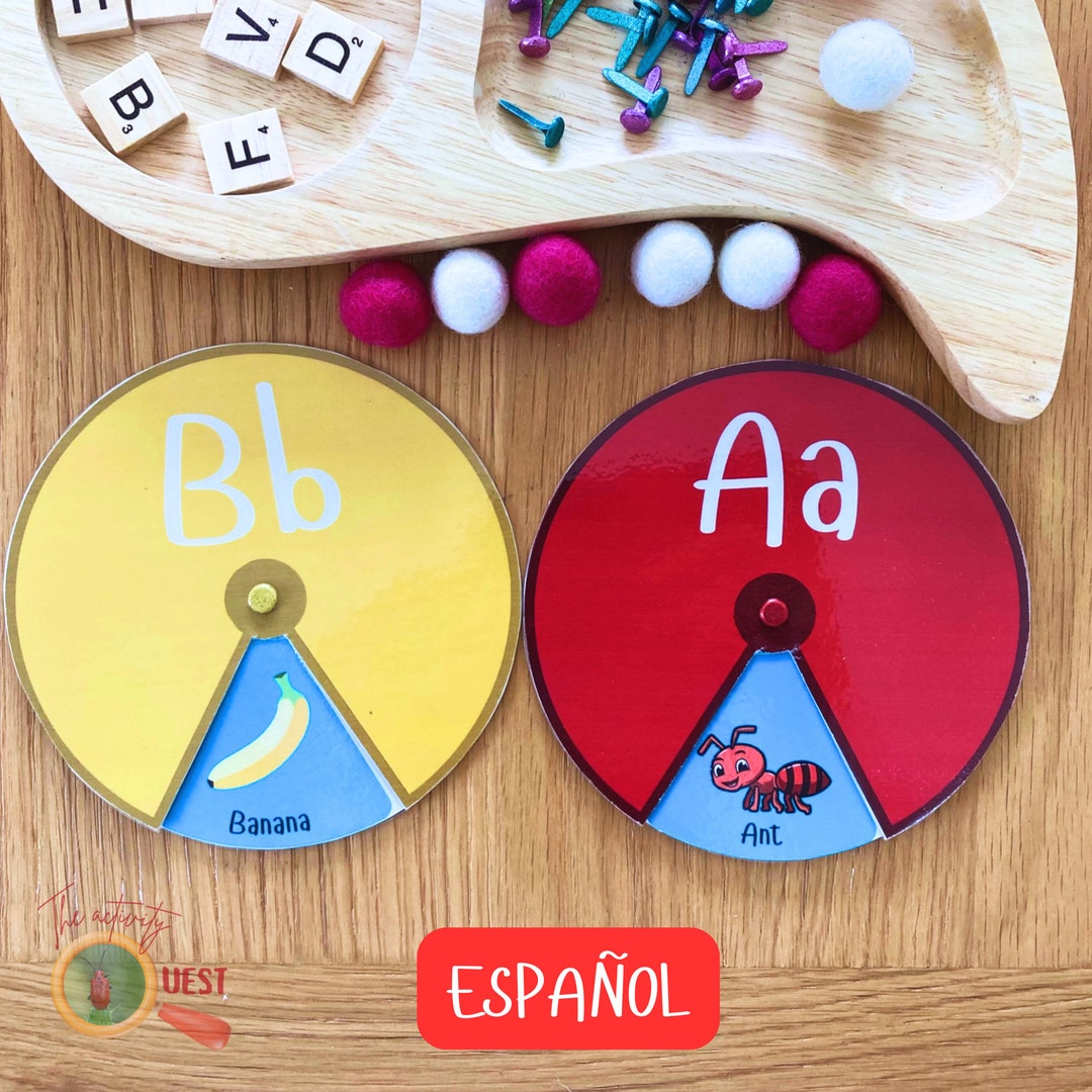 Spanish Alphabet Beginning Sounds Big Wheels Printable, ABC Phonic ...