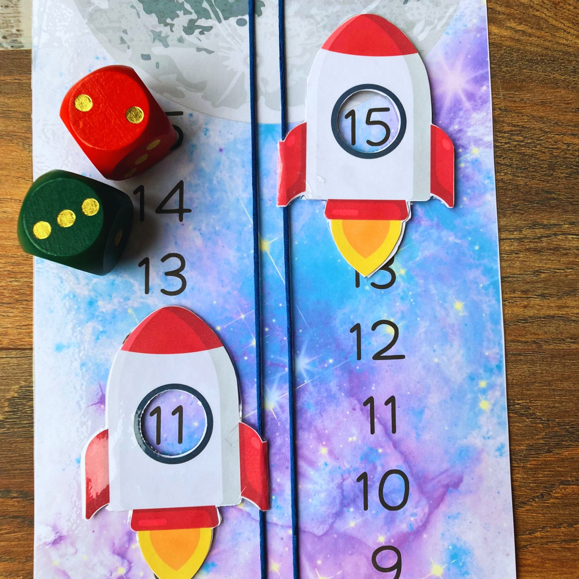 Rocket Race Game Printable, Solar System Printable, Outer Space for ...
