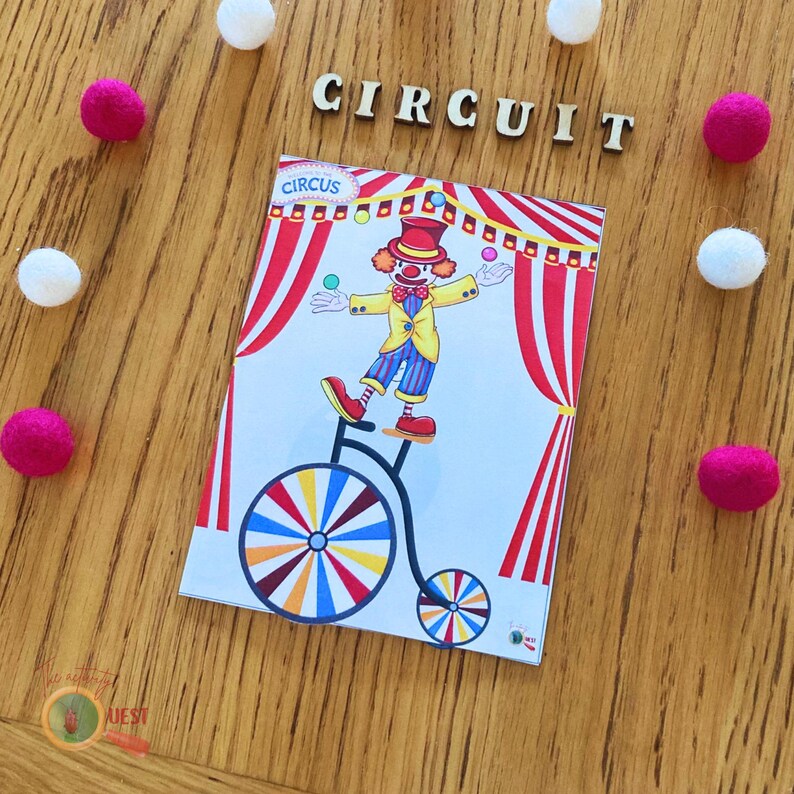 Circus Clown Paper Circuit Printable Project, DIY Electronics for Kids ...