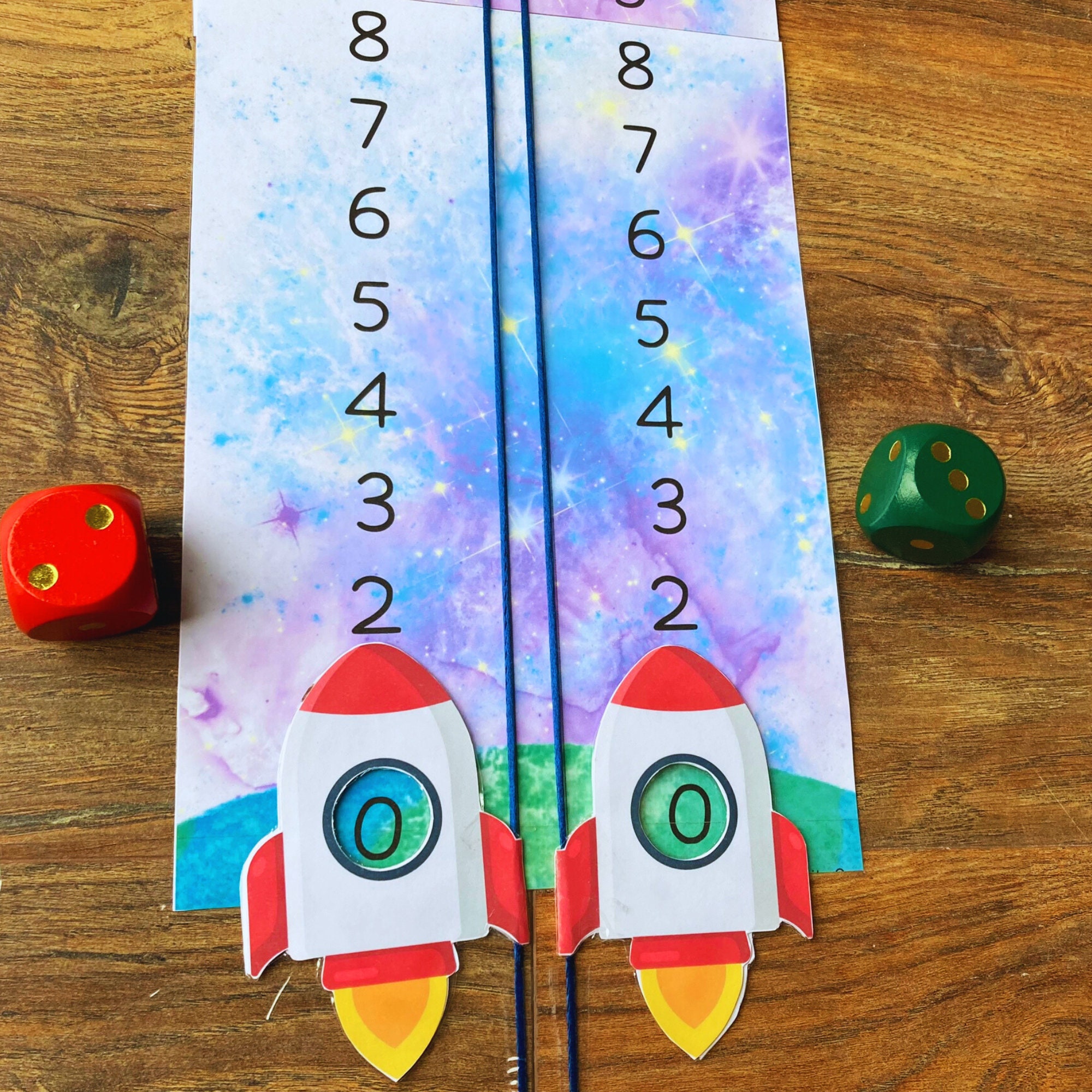 Rocket Race Game Printable, Solar System Printable, Outer Space for ...