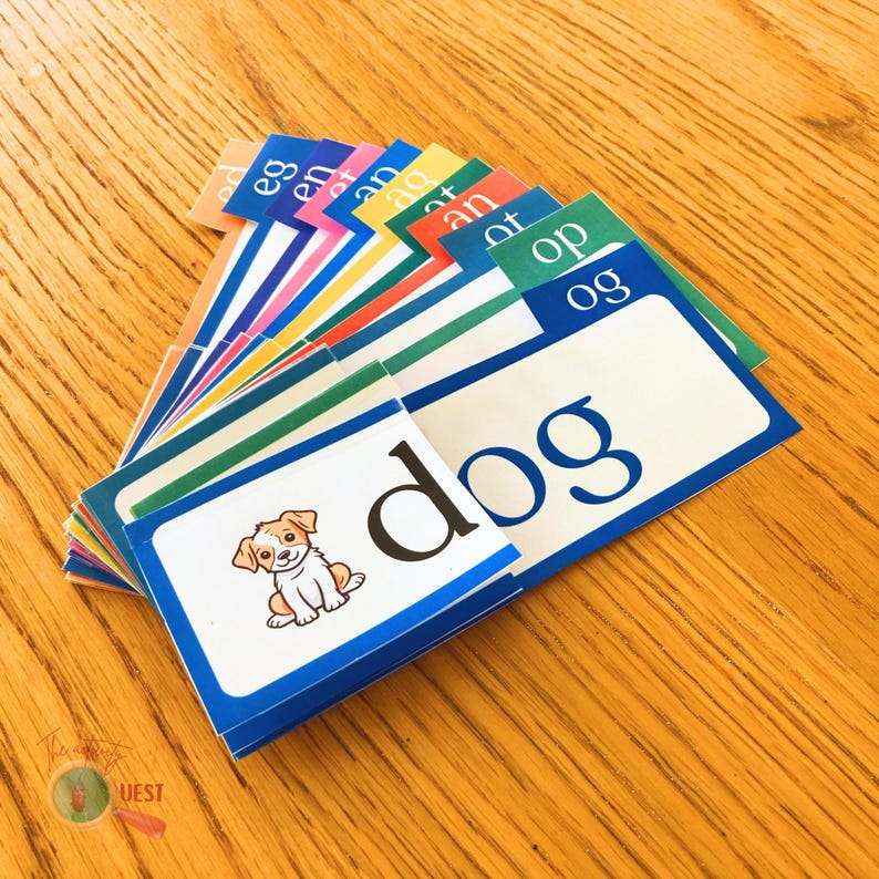 CVC Words Flipbooks for Kids, Learning to Read Supplies for Children ...