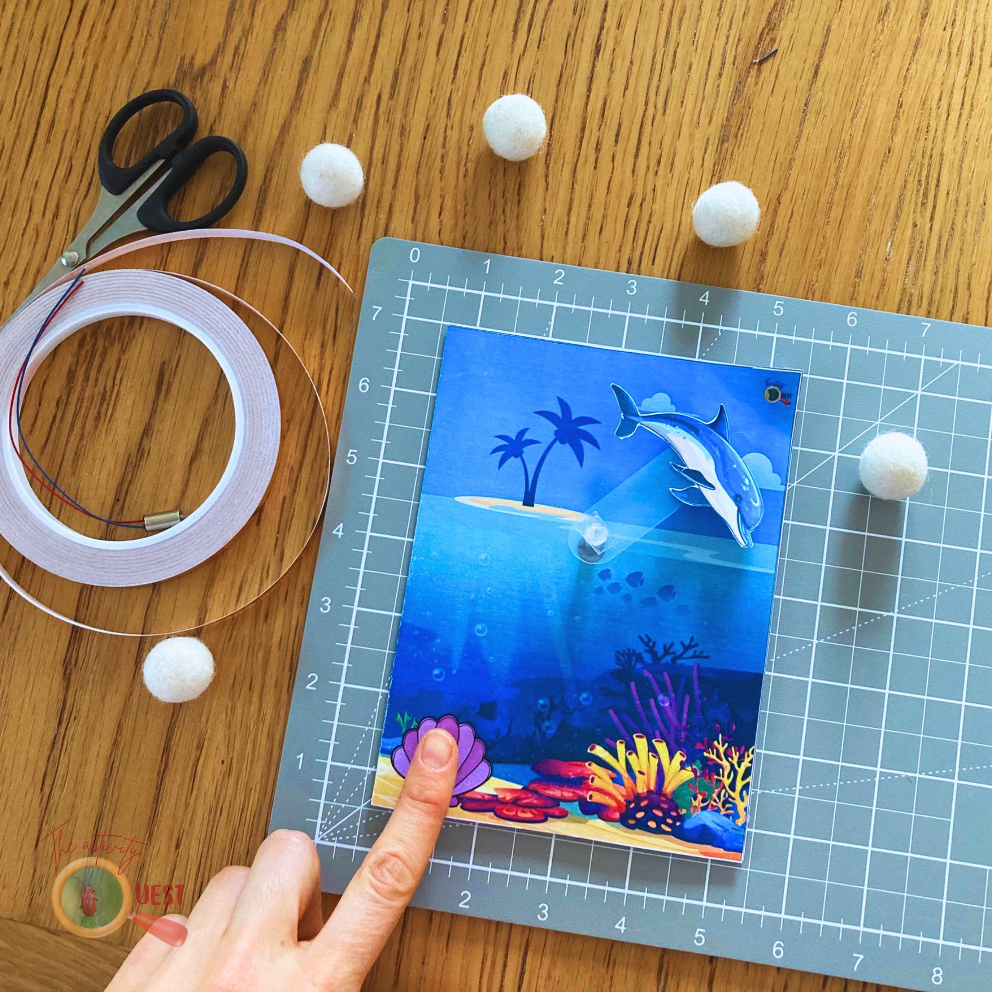 Sea Dolphin Paper Circuit Printable Project, DIY Electronics for Kids ...