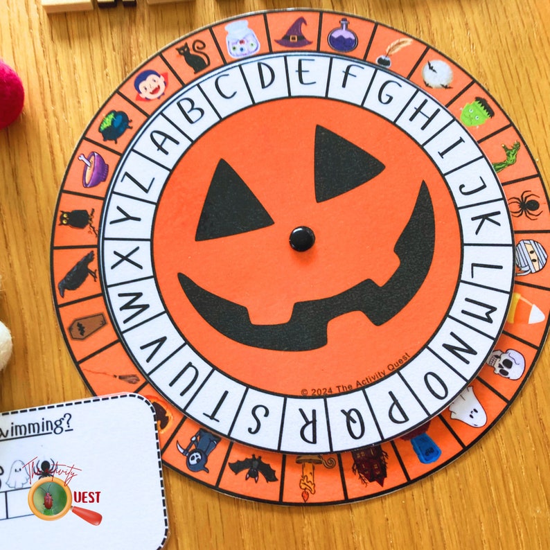 Halloween Secret Code Wheel Printable Game for Kids, Decoder Reveal ...
