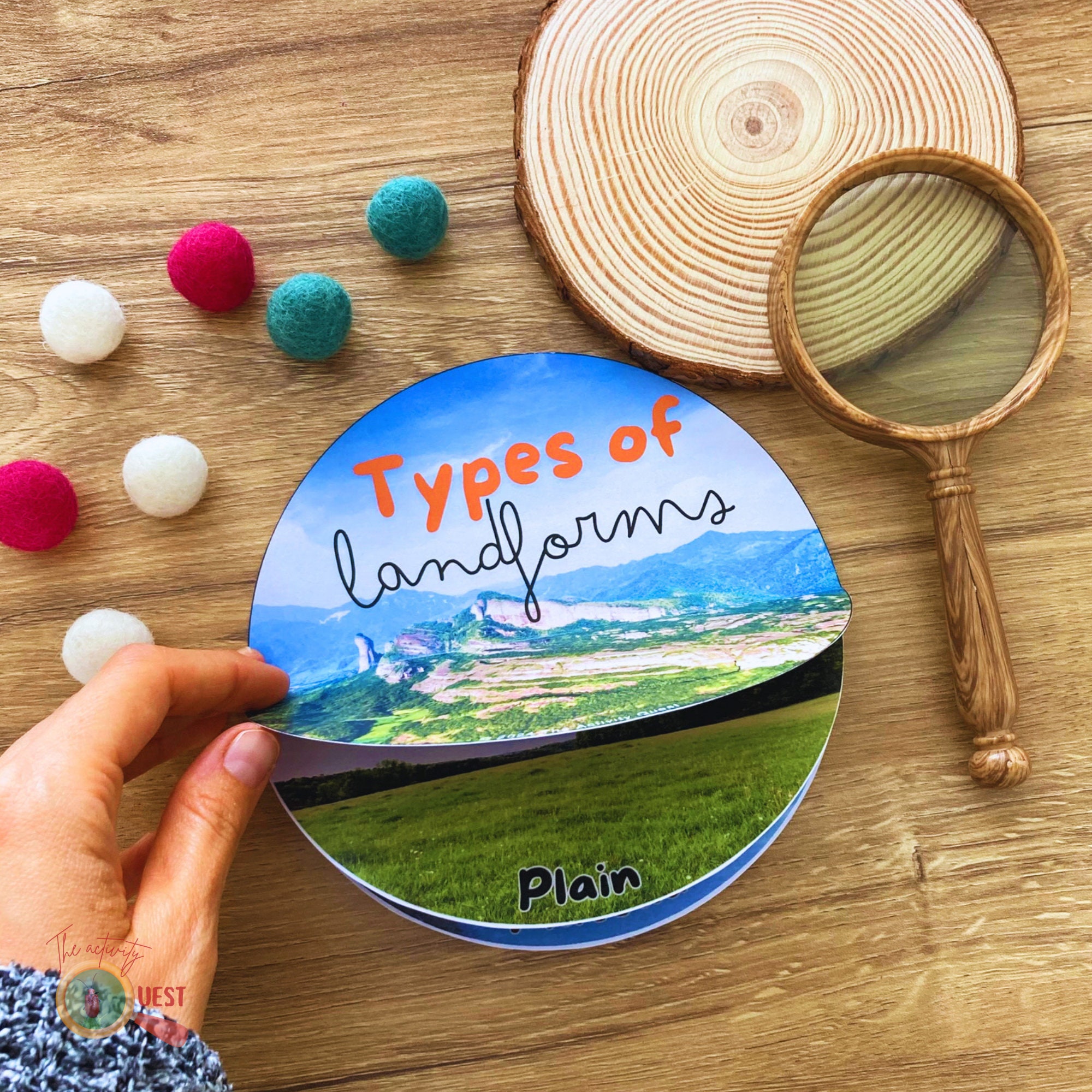 14 Types of Landforms Kids Printable Activity, Flip Book Land ...