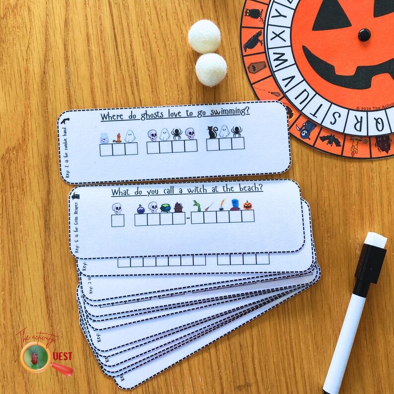 Halloween Secret Code Wheel Printable Game for Kids, Decoder Reveal ...