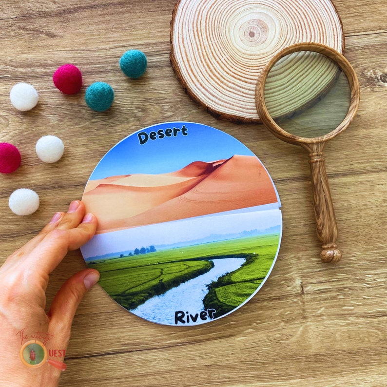 14 Types of Landforms Kids Printable Activity, Flip Book Land ...