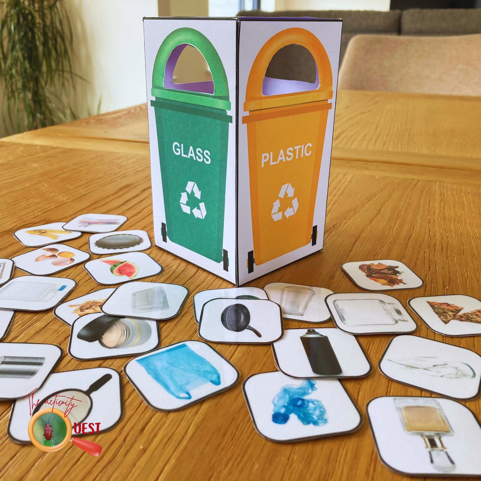 Waste Sorting Printable, Recycling Game, Earth Day Activity, Preschool ...