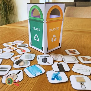 Waste Sorting Printable, Recycling Game, Earth Day Activity, Preschool ...