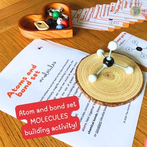 Atoms and Bond Set MOLECULES Printables for Kids, Science STEM ...