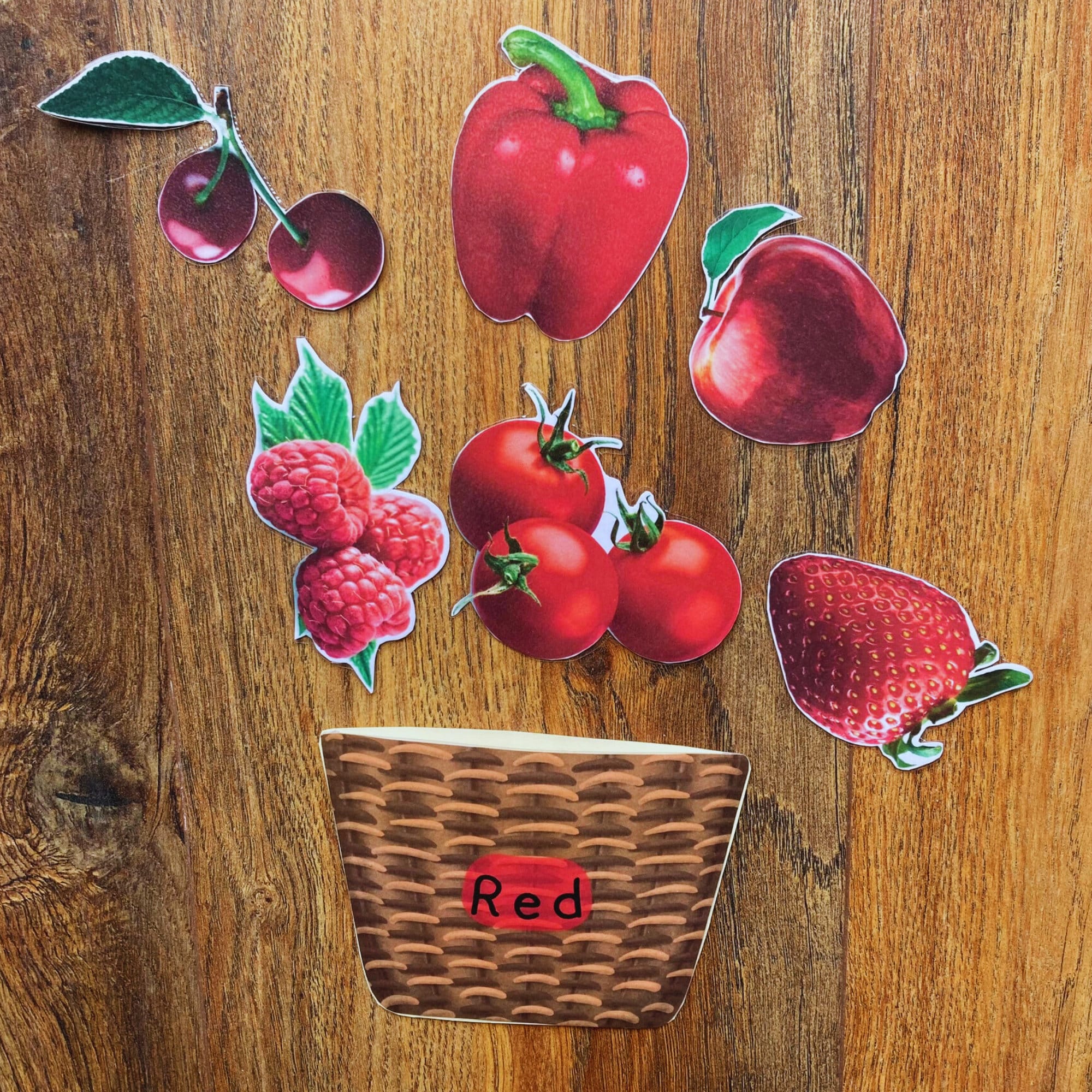 Fruits and Vegetables Sorting Activity, Educational Preschool Game ...