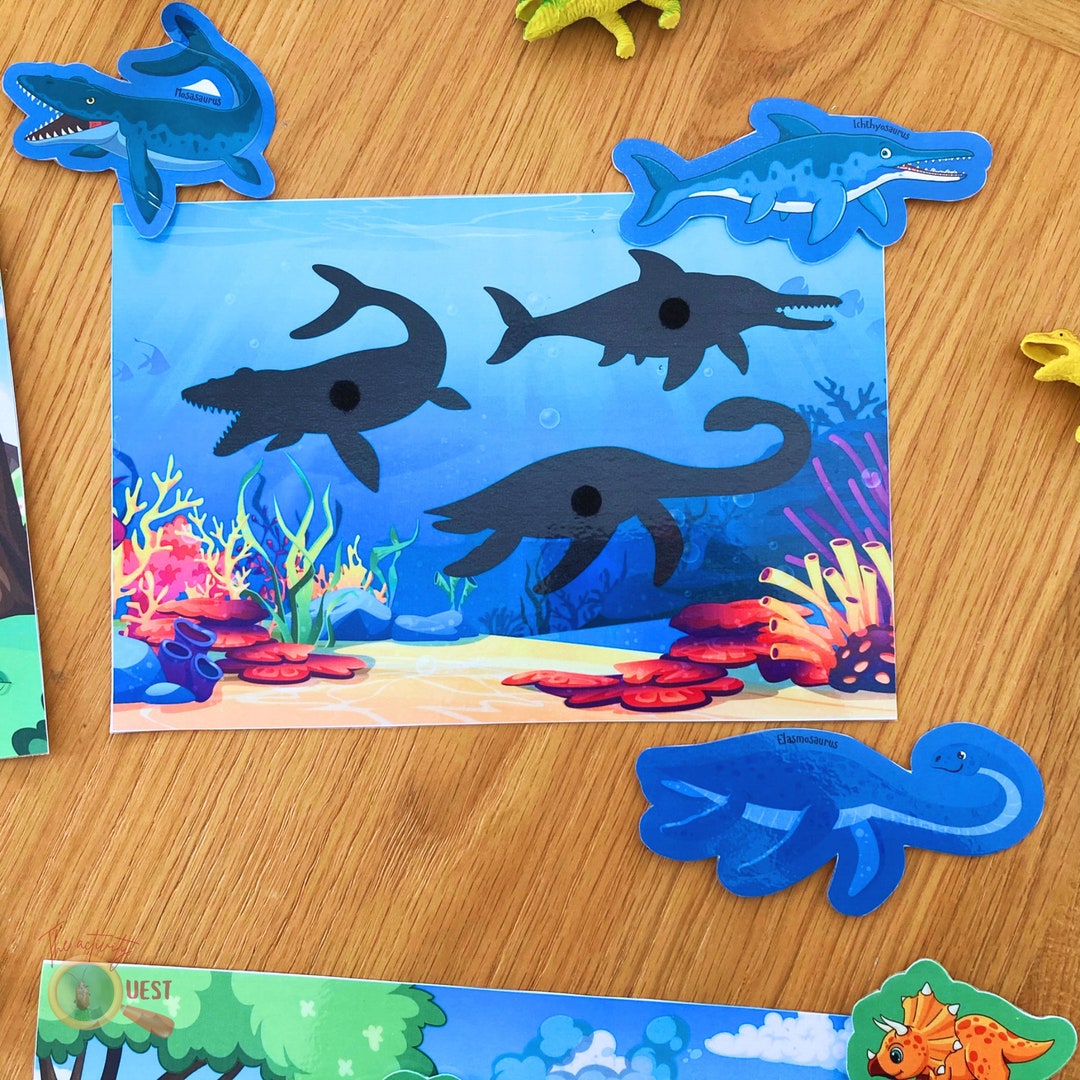 10 Dinosaurs Shadow Matching Printable Game for Toddlers, Learn ...