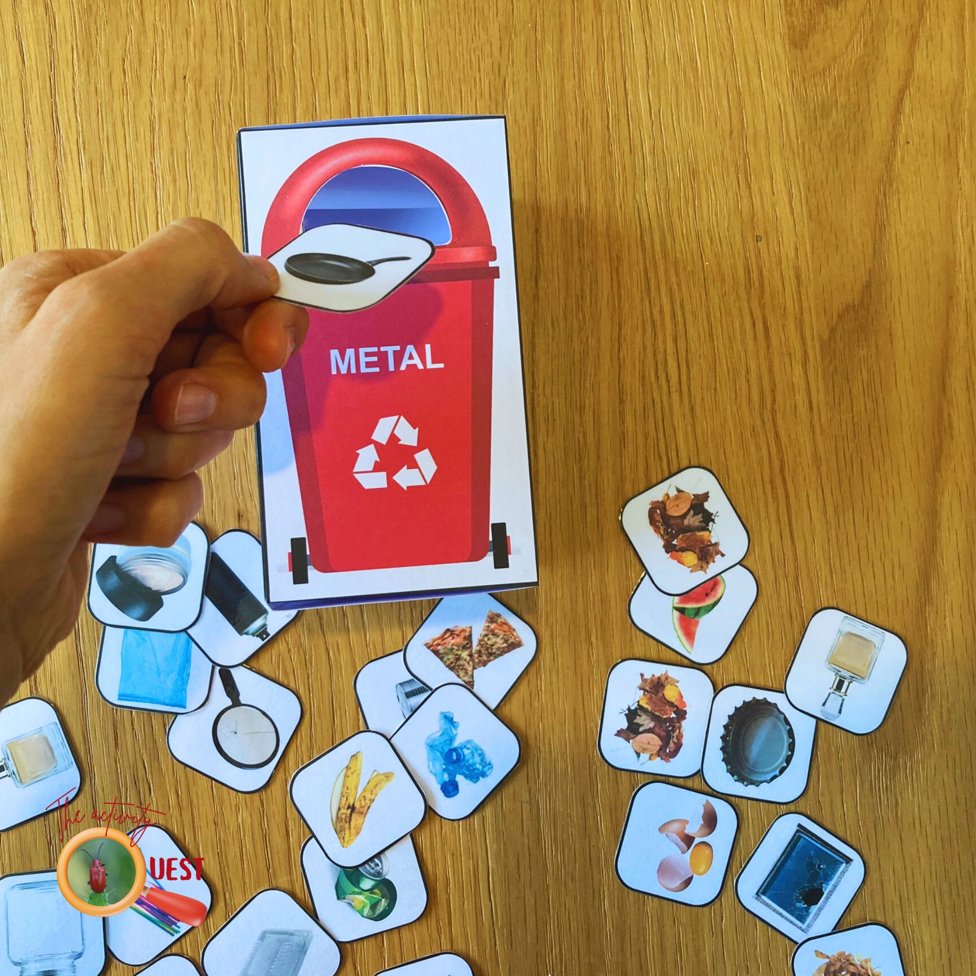 Waste Sorting Printable, Recycling Game, Earth Day Activity, Preschool ...