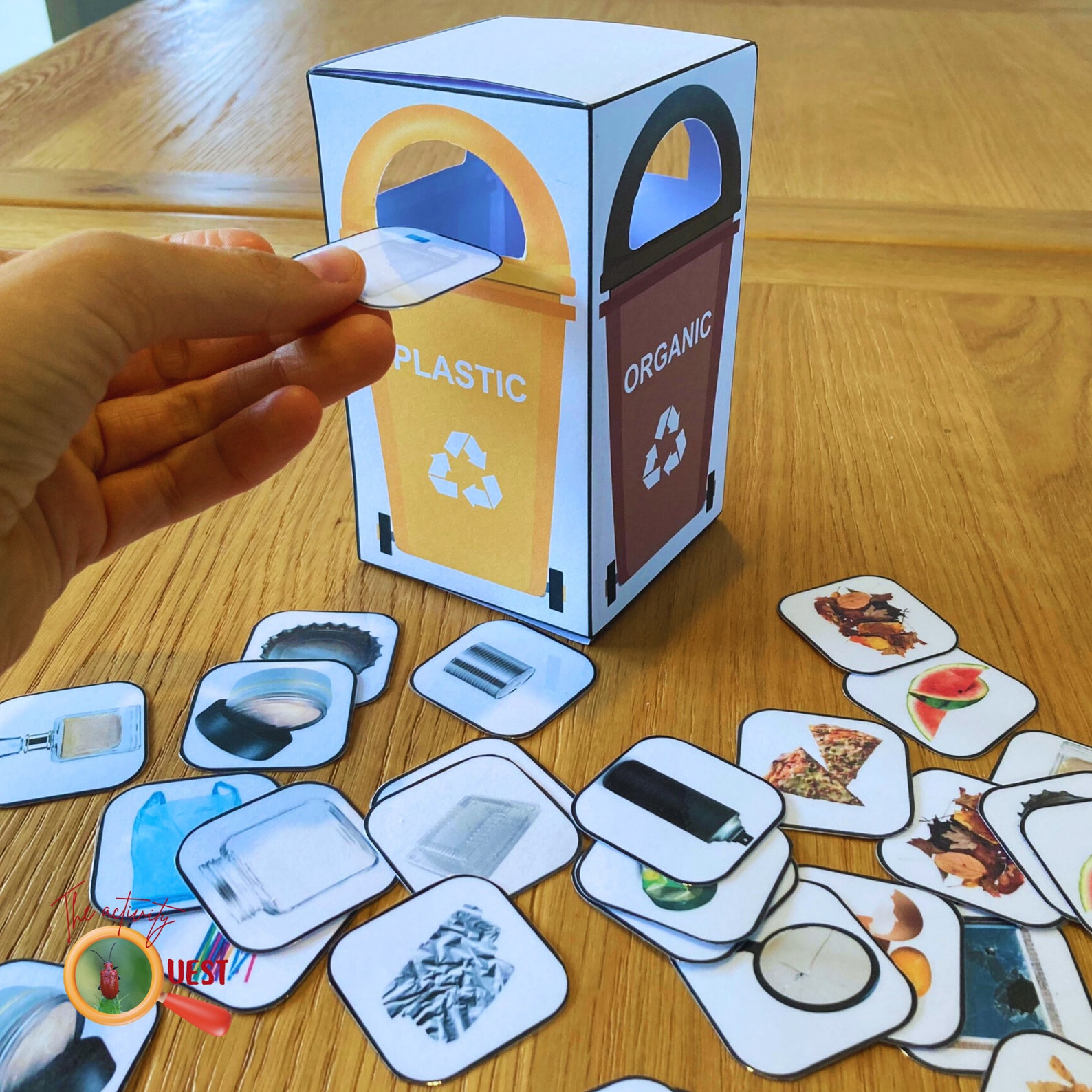 Waste Sorting Printable, Recycling Game, Earth Day Activity, Preschool ...