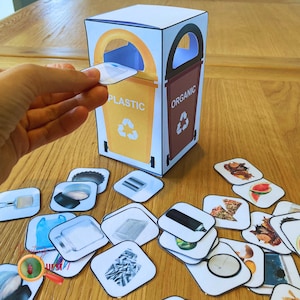 Waste Sorting Printable, Recycling Game, Earth Day Activity, Preschool ...