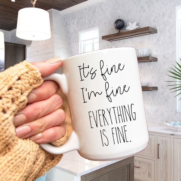 Svg It's Fine I'm Fine - Etsy