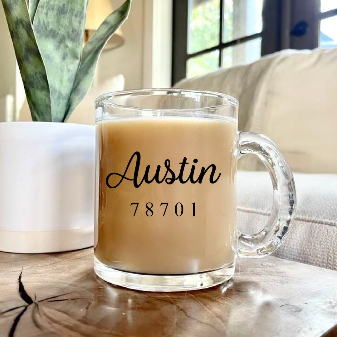 Custom City Zip Code Mug, Favorite City Mug, Moving Away, Housewarming ...